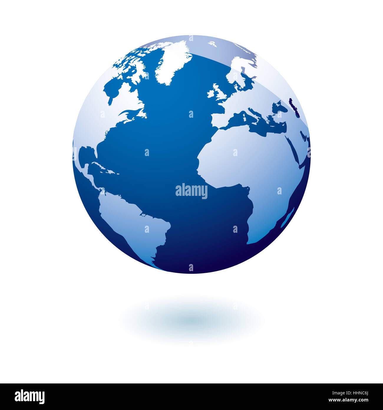 Simple earth globe icon Cut Out Stock Images & Pictures - Alamy