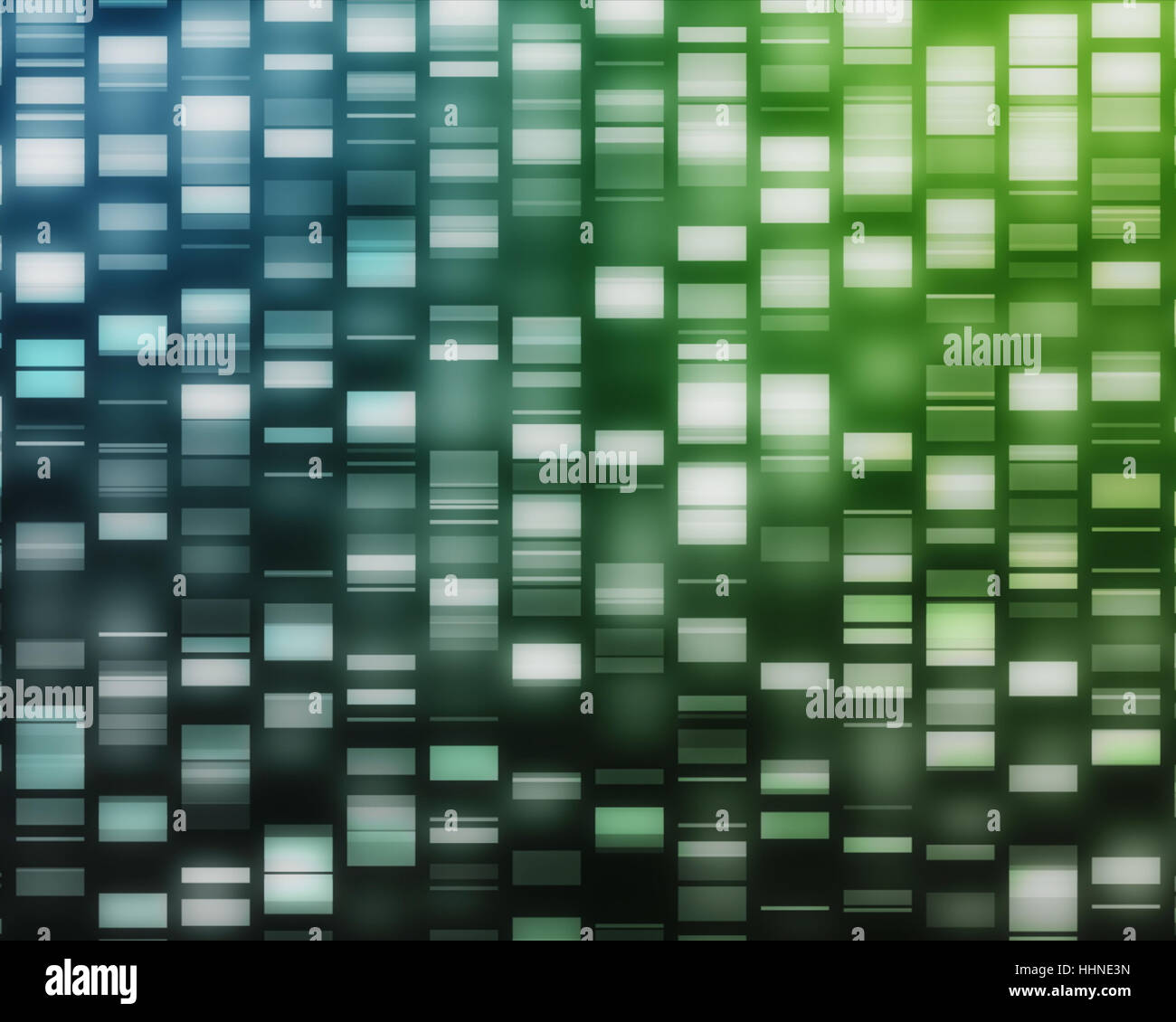 Blue and green DNA strand on black background Stock Photo - Alamy