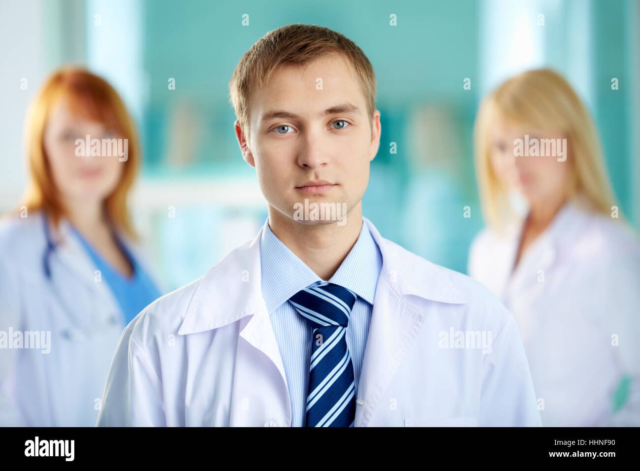 doctor, physician, medic, medical practicioner, woman, blue, humans ...