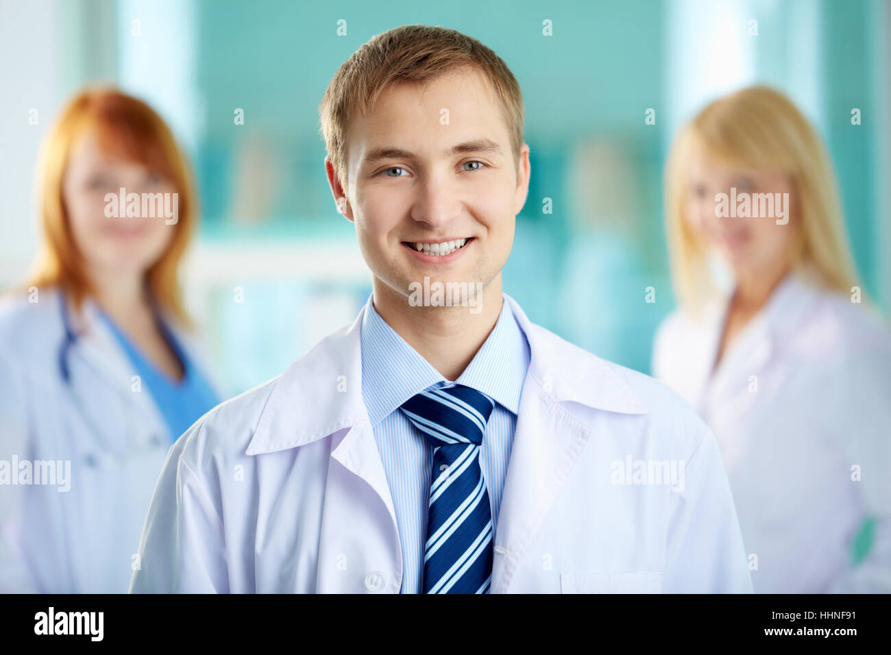 doctor, physician, medic, medical practicioner, woman, blue, humans ...
