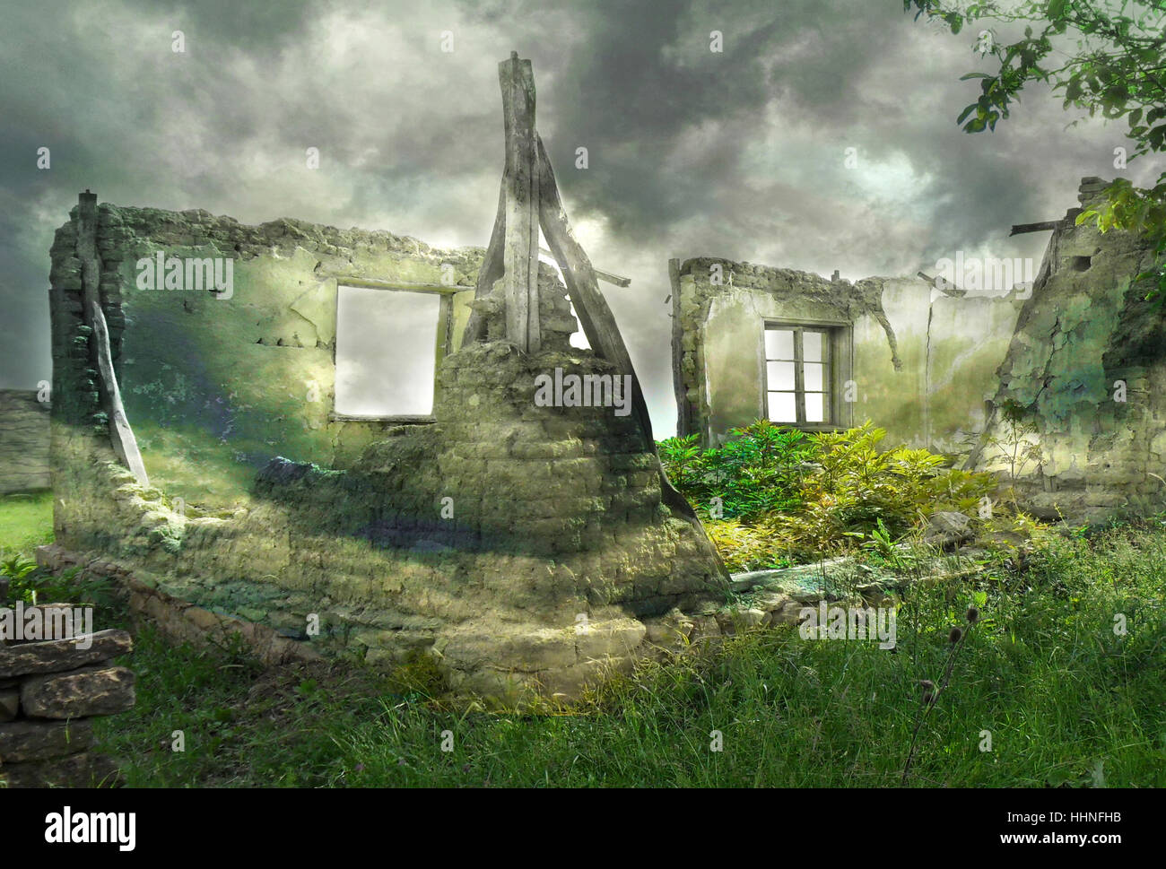 stone, wall, ruins, style of construction, architecture, architectural ...