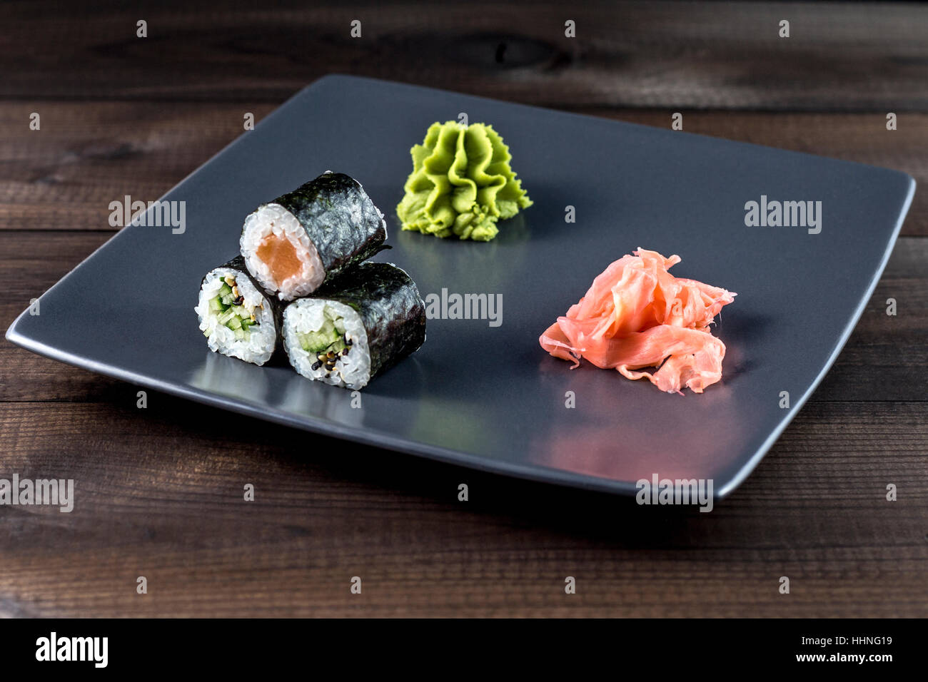 japanese sushi rolls set Stock Photo - Alamy