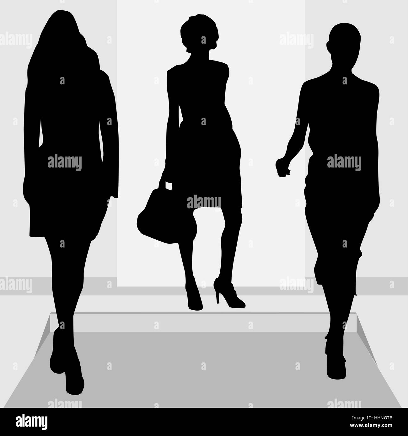 woman, women, fashion, modern, modernity, elegance, silhouette, outline ...