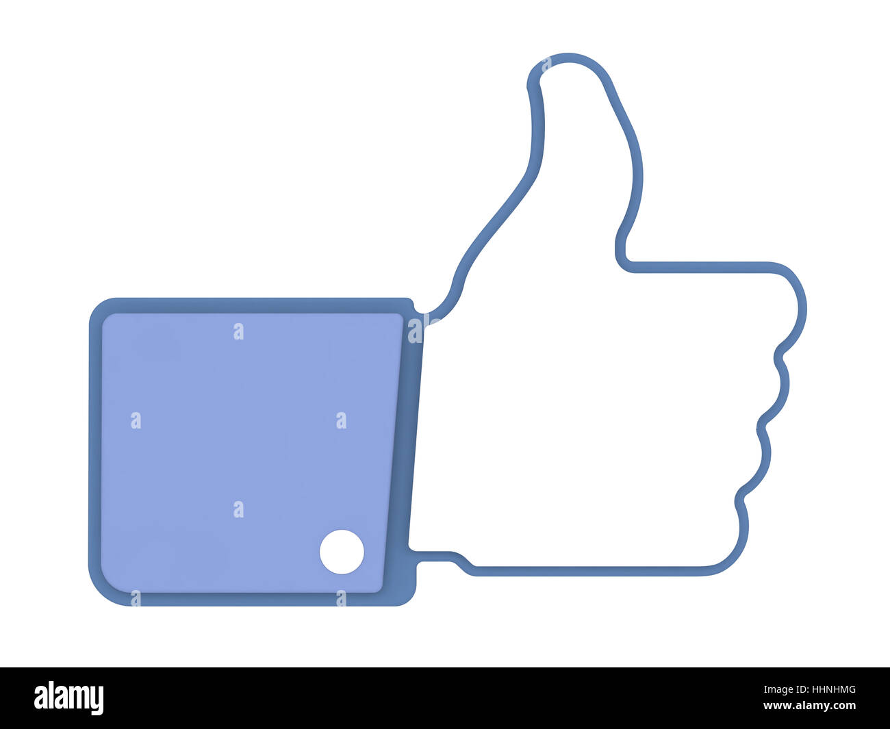 Like Icon. Thumb Up Sign for Blogs and Websites Stock Photo - Alamy