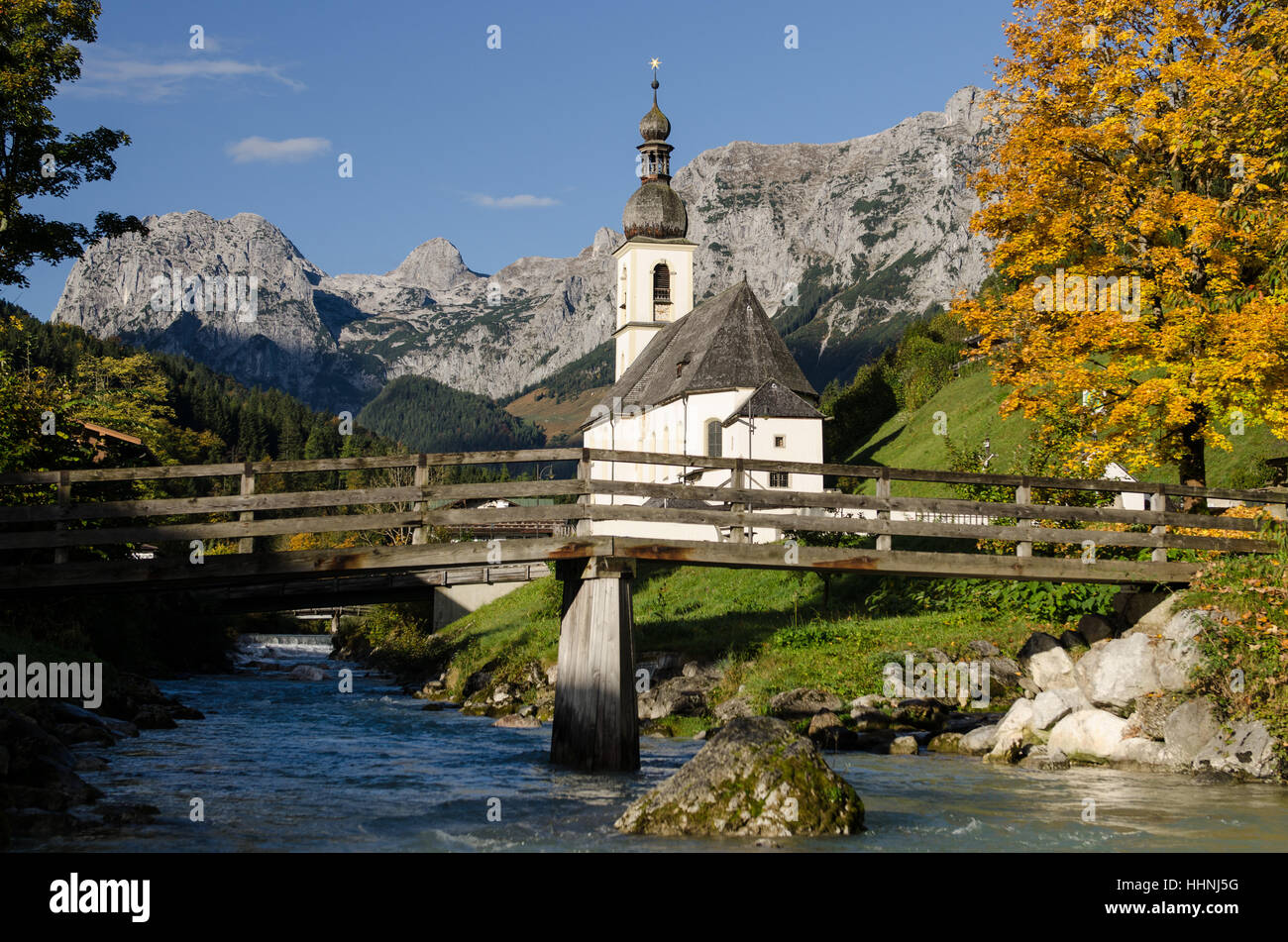 Parish church st sebastian ramsauer hi-res stock photography and images ...