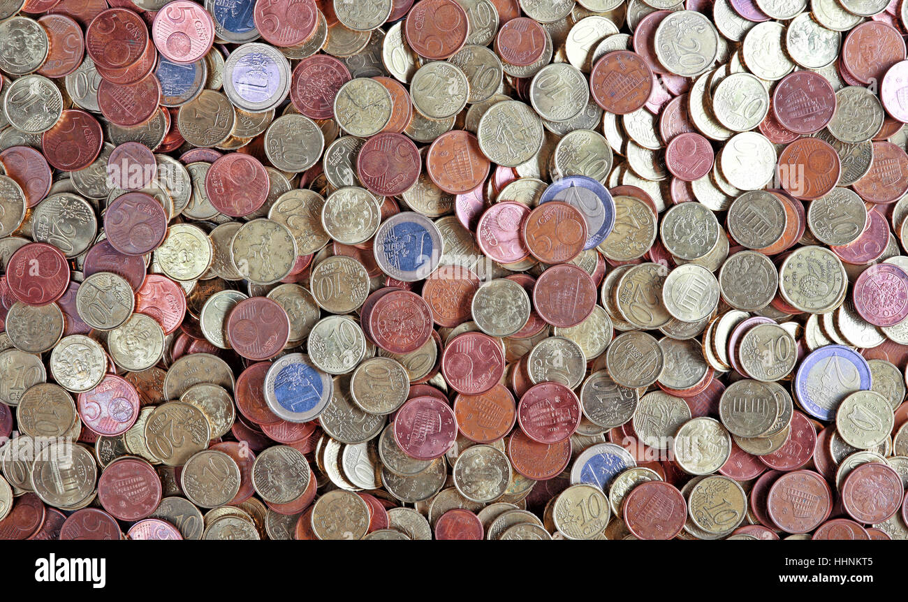 euro, coin, metal, cent, backdrop, background, money, economy, closeup ...