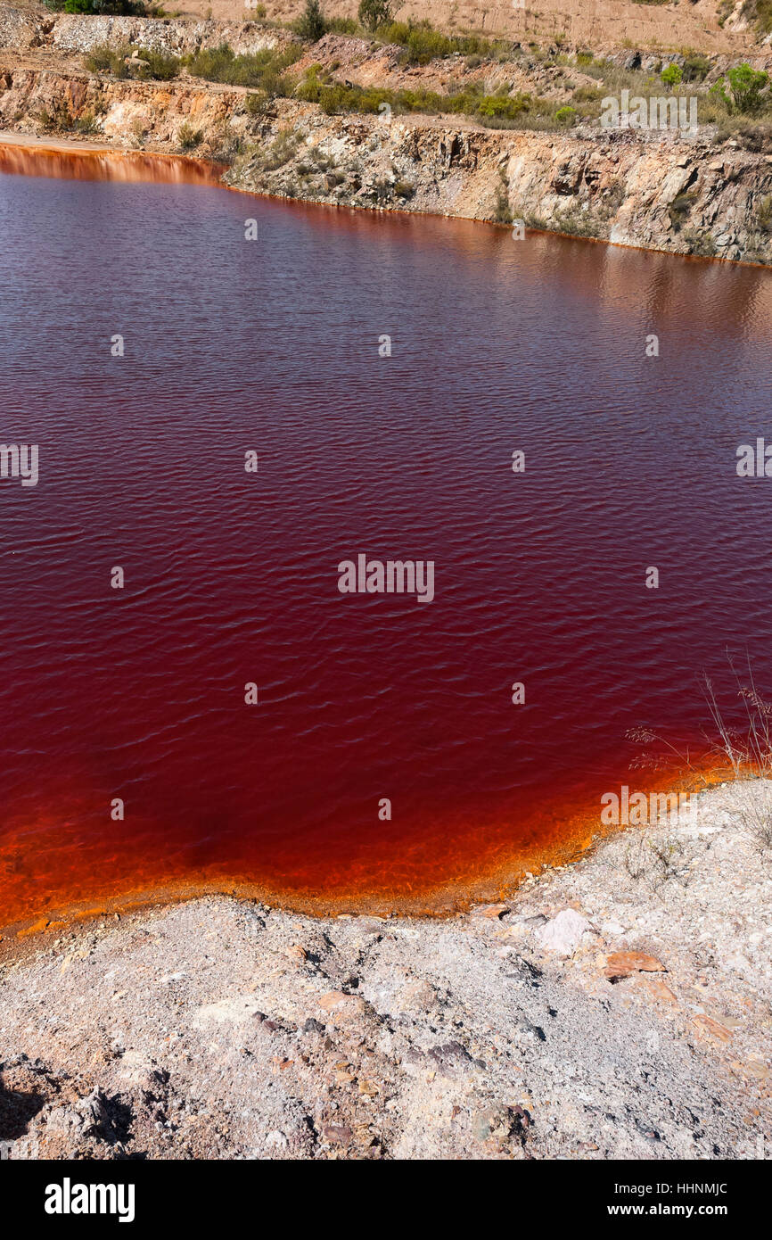 lagoon, fresh water, lake, inland water, water, mine, contamination ...