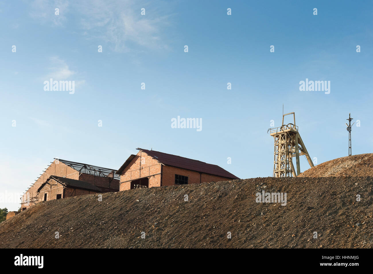 industry, industrial, ruin, brick, ore, building, mine, house, building ...
