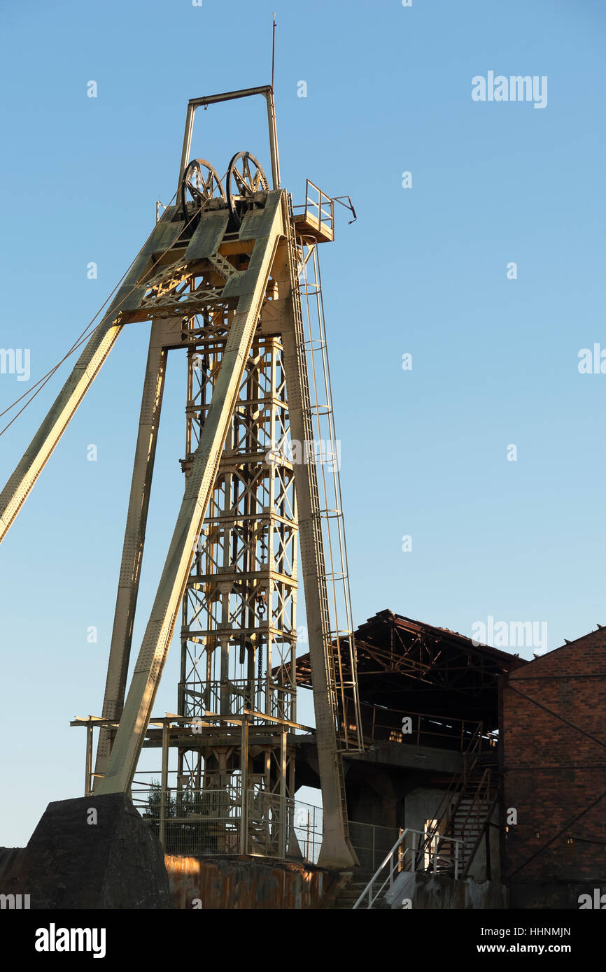 machinery, equipment, mine, frame, abandoned, robot, automatic machine ...