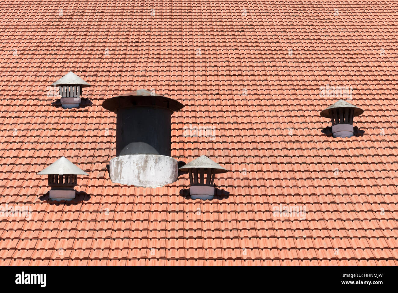 cone, tile, shingle, chimney, drainpipe, chimney-flue, red, exhaust ...