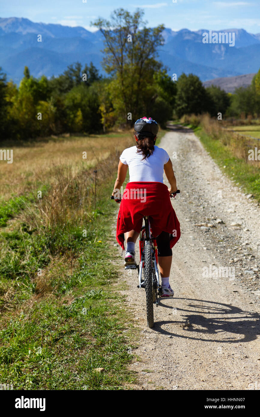 biker, landscape, scenery, countryside, nature, bike, bicycle, cycle ...