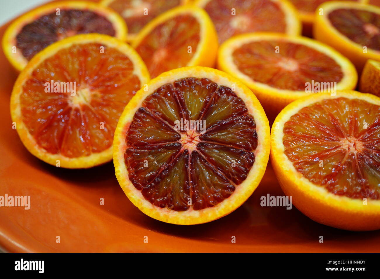 Slice of a blood oranges hi-res stock photography and images - Alamy