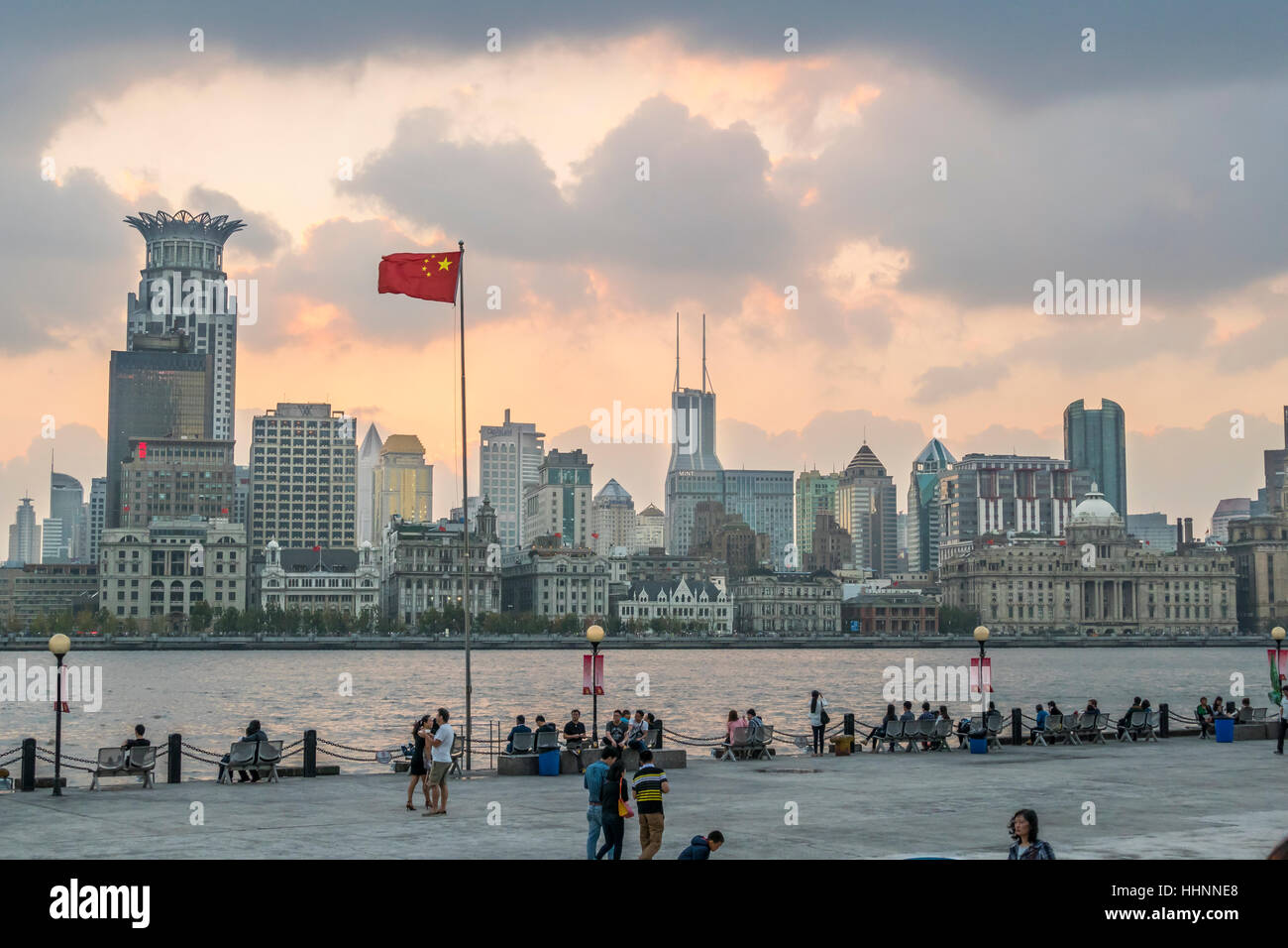 Shanghai and sunset hi-res stock photography and images - Alamy