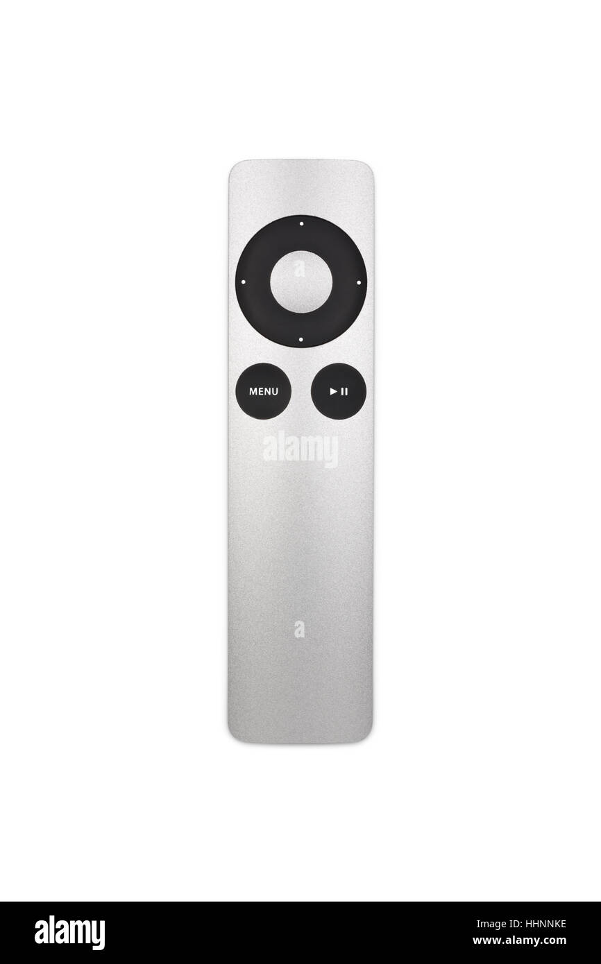 Aluminium Apple Remote Isolated on White Background (with clipping path ...