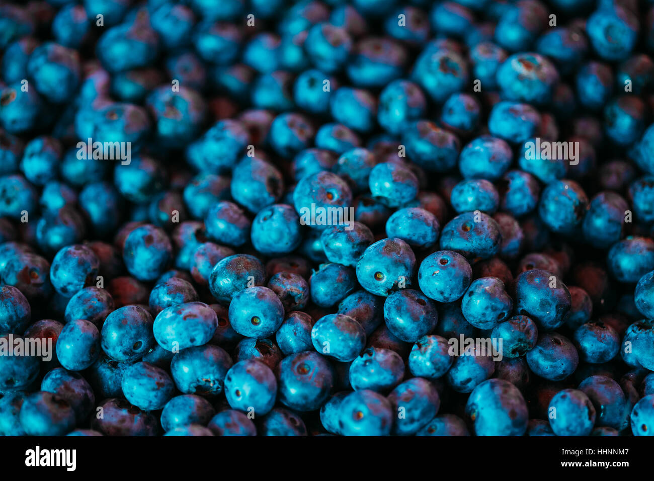 Fresh Fruit Berry Blueberries Background Blue Texture. Production Of ...