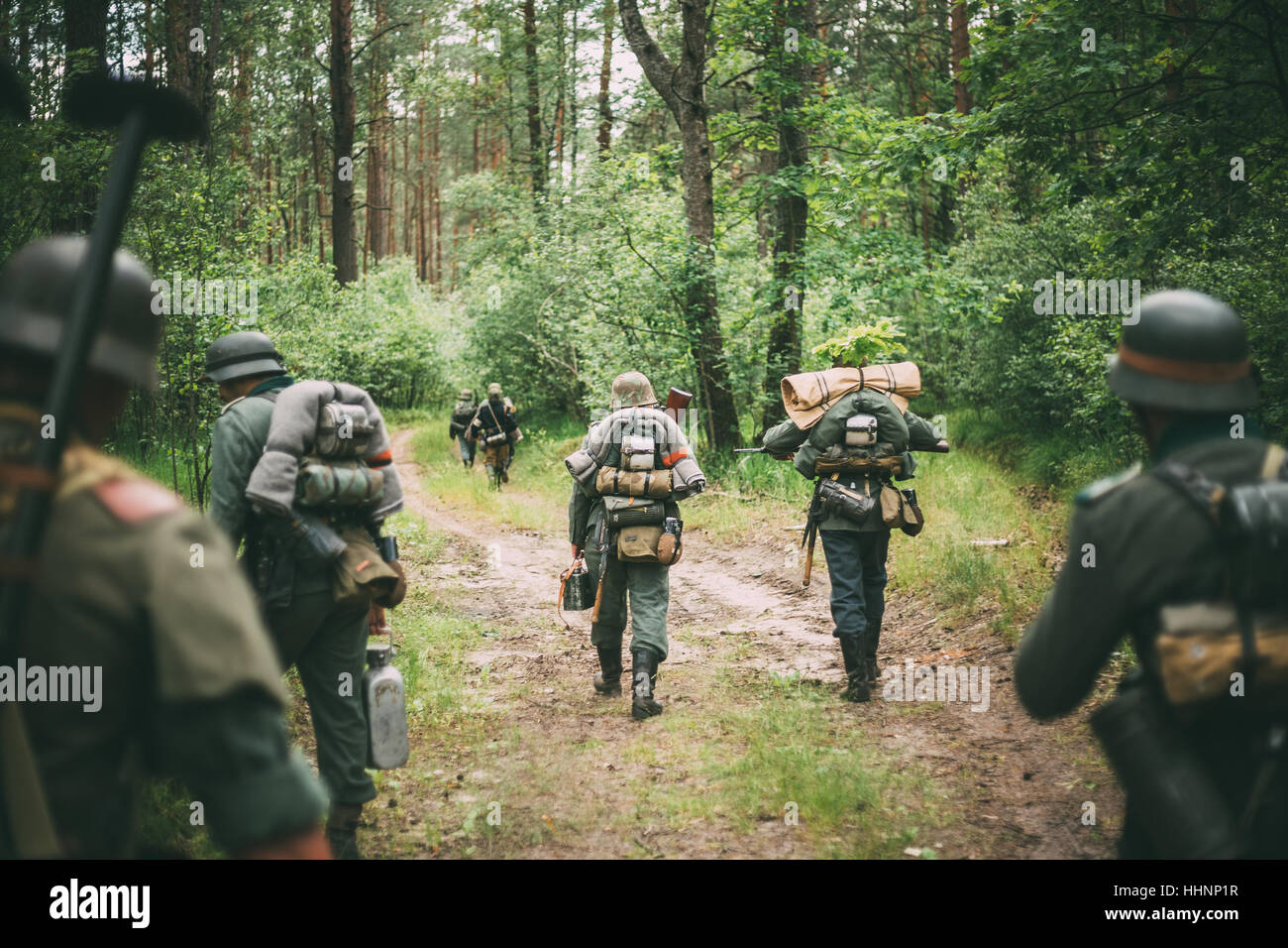 German nazi soldiers marching hi-res stock photography and images - Alamy