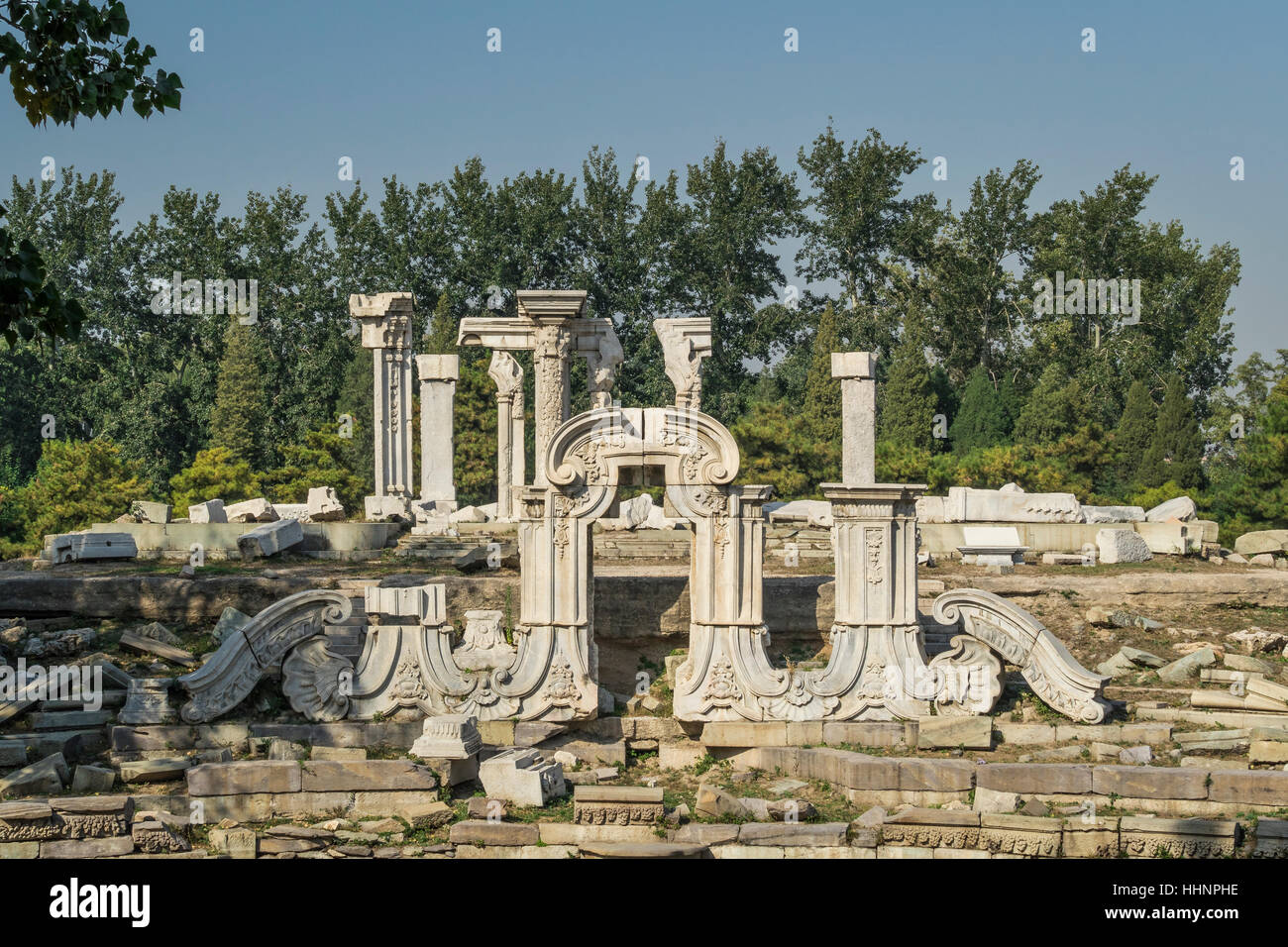 Old Summer Palace Ruins, Beijing, China Stock Photo - Alamy