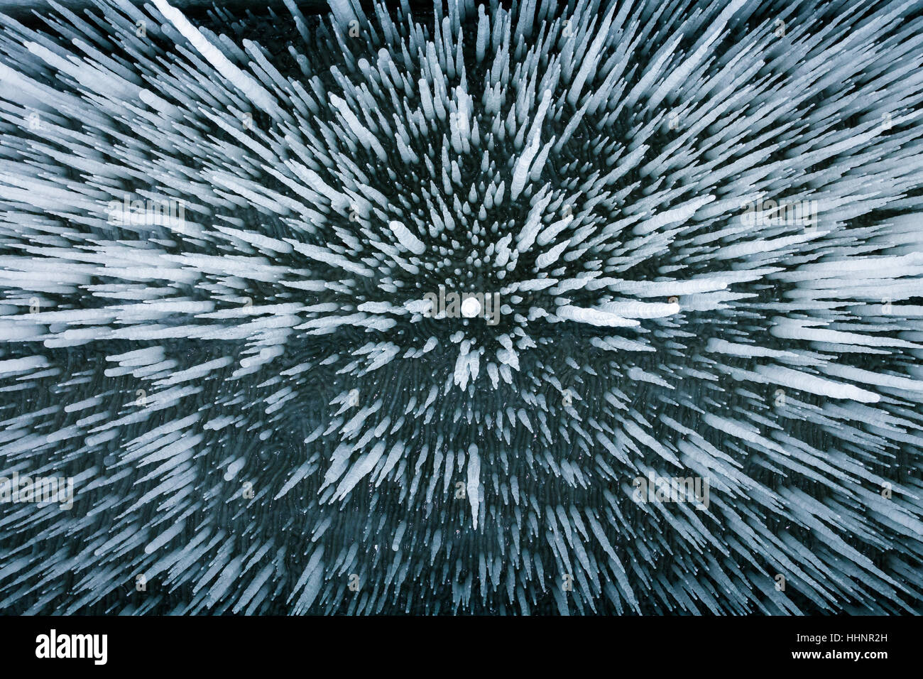 Lot of sharp and long icicles Stock Photo - Alamy