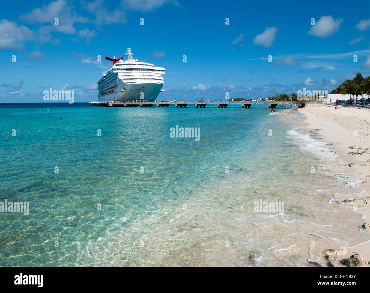 The cruise liner arrived to Grand Turk island, the popular touristic ...