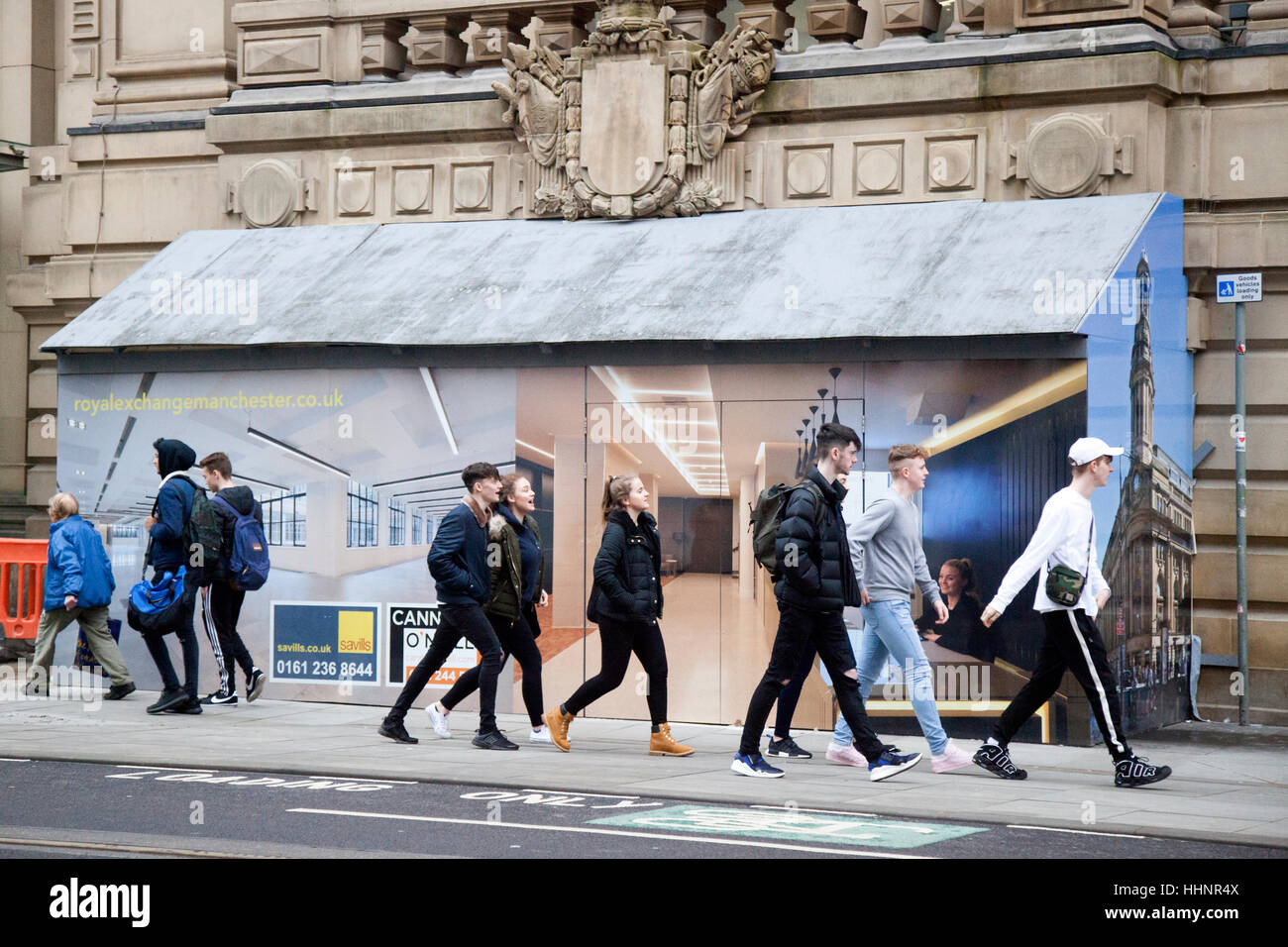 Innovative Hoarding and a painted entrance entrance to building site in ...
