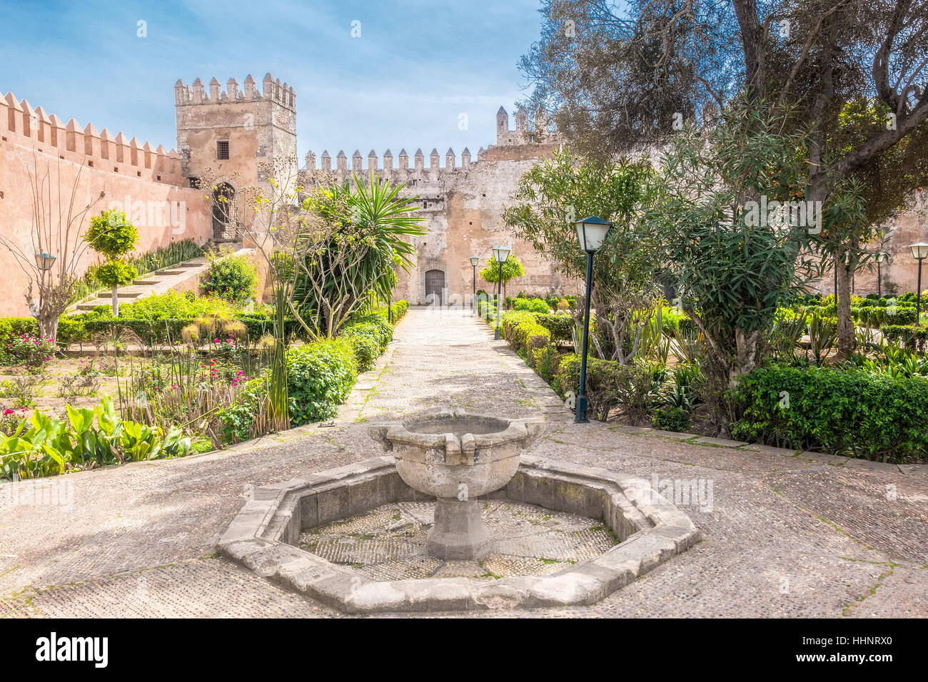The Garden Of The Kasbah of Oudayas Rabat Morocco Stock Photo - Alamy
