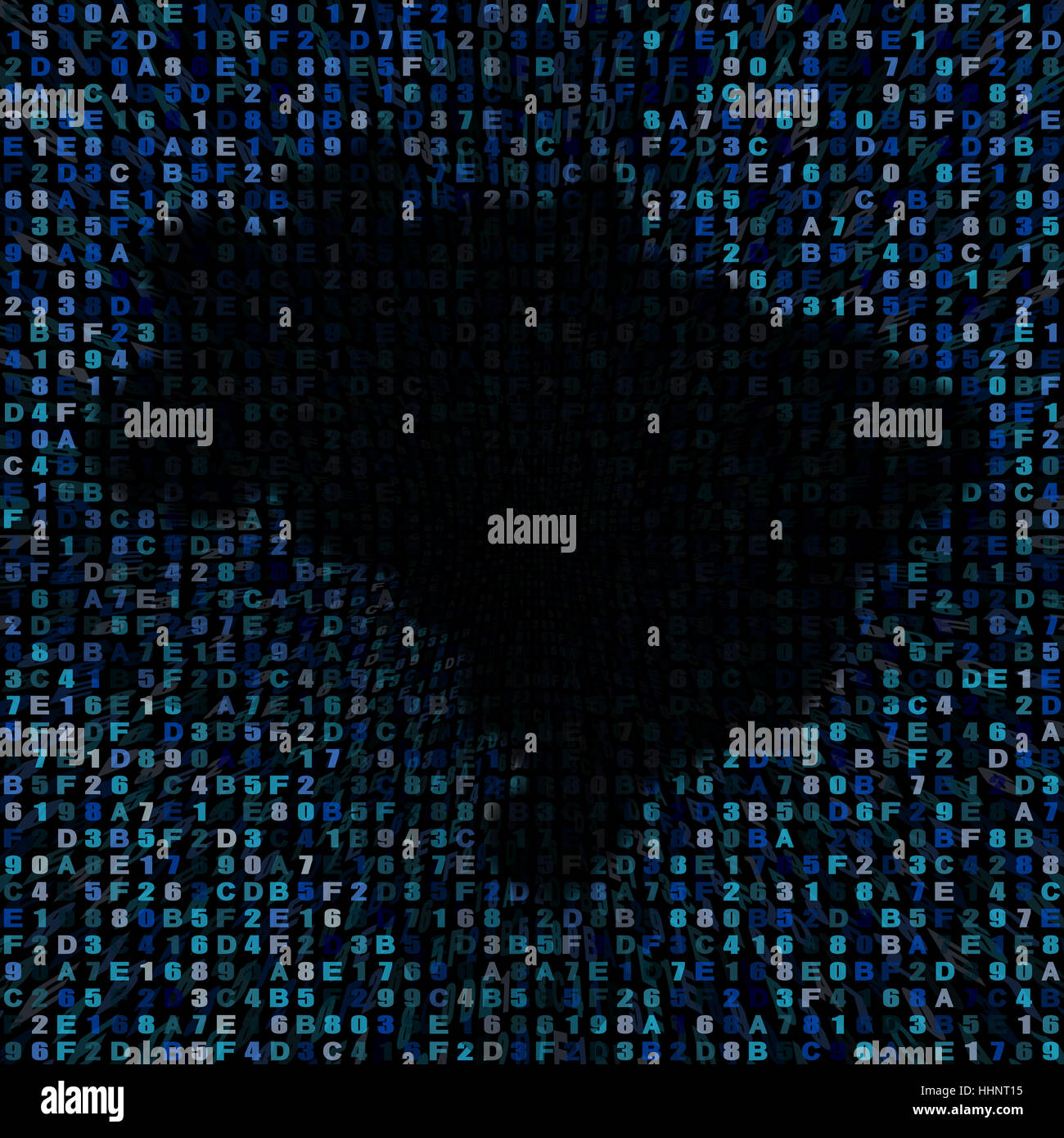 Brazil map on hex code illustration Stock Photo - Alamy