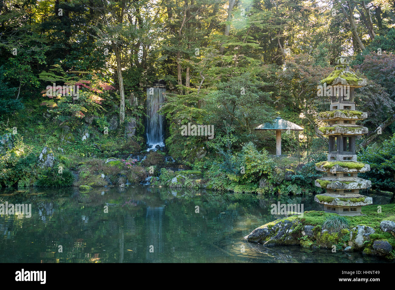 Kenrokuen Garden in Autumn, Ishikawa, Japan Stock Photo - Alamy