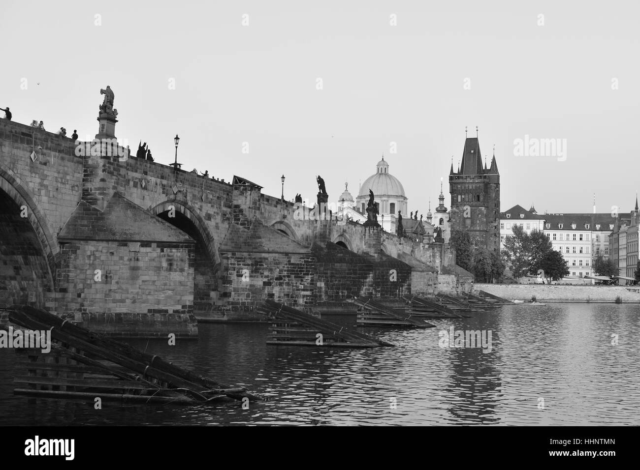 Charles bridge prague Black and White Stock Photos & Images - Alamy