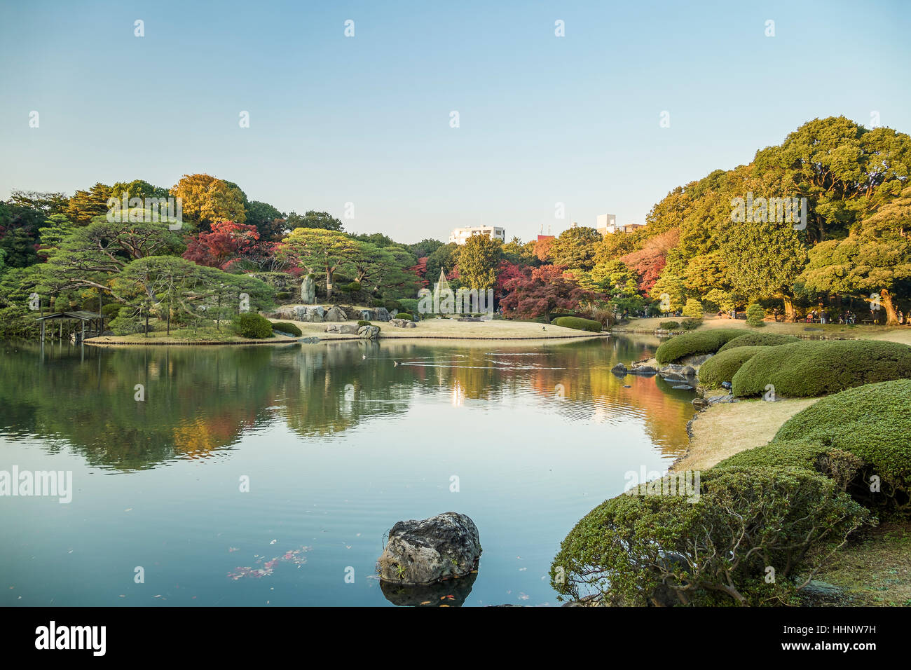Rikugien Garden in Autumn, Tokyo, Japan Stock Photo - Alamy