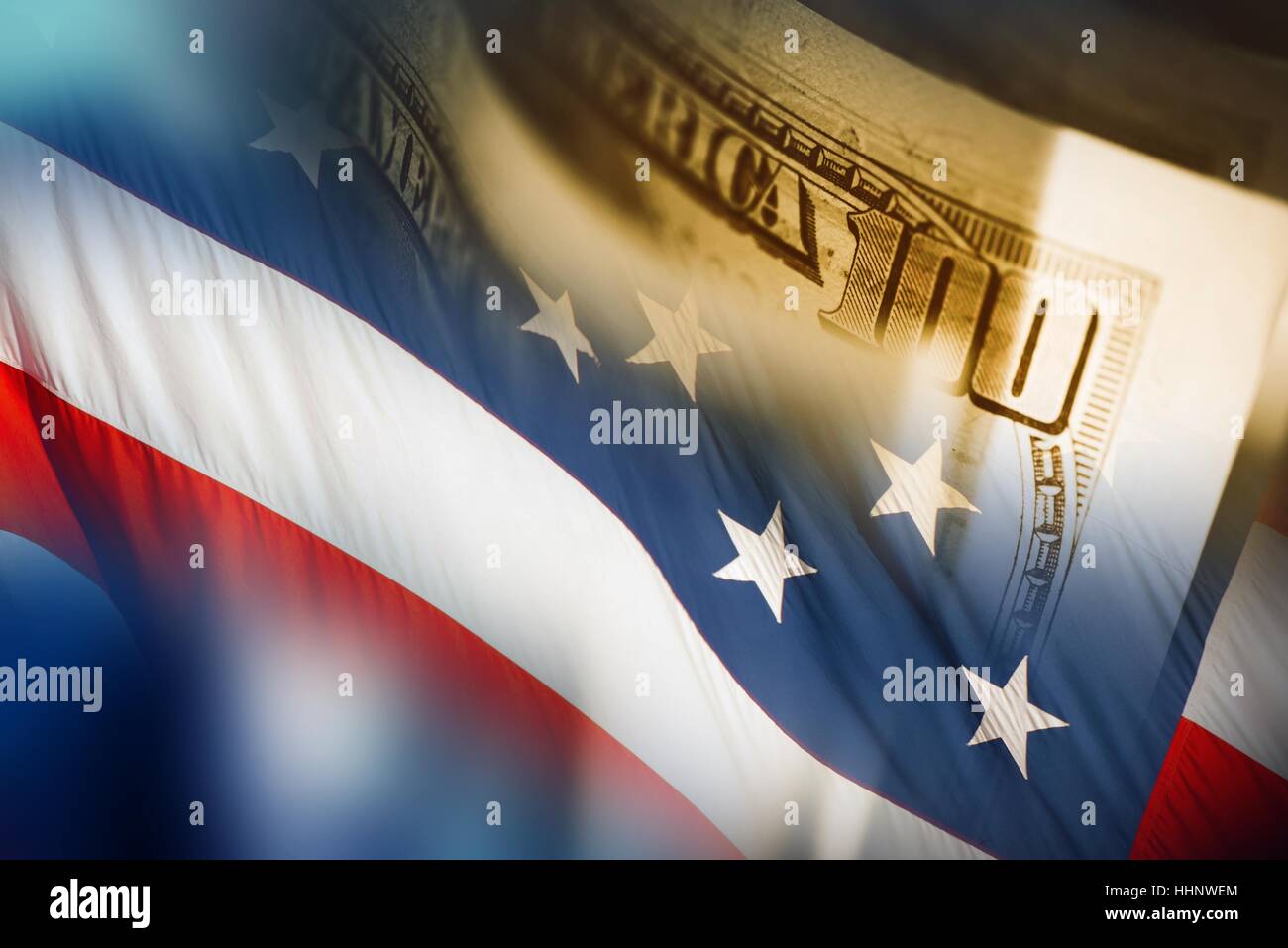 American Dollars and the Flag Conceptual Background. American Financial ...