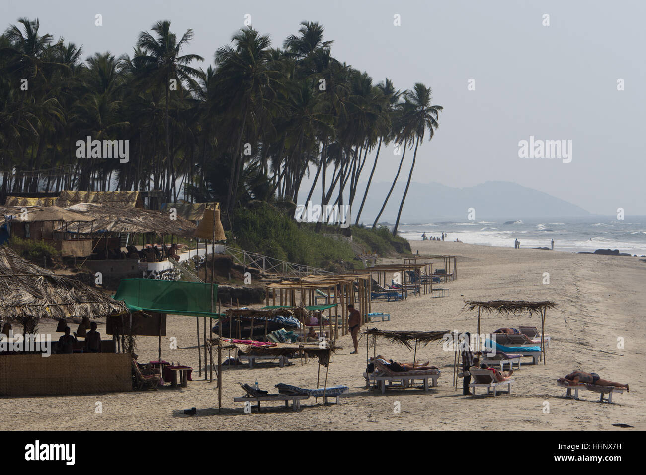 Mandrem Beach north Goa India Stock Photo - Alamy