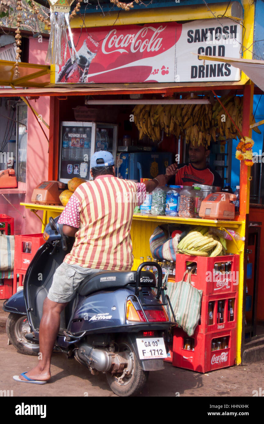 Cold drinks stand Mapusa Goa India Stock Photo - Alamy