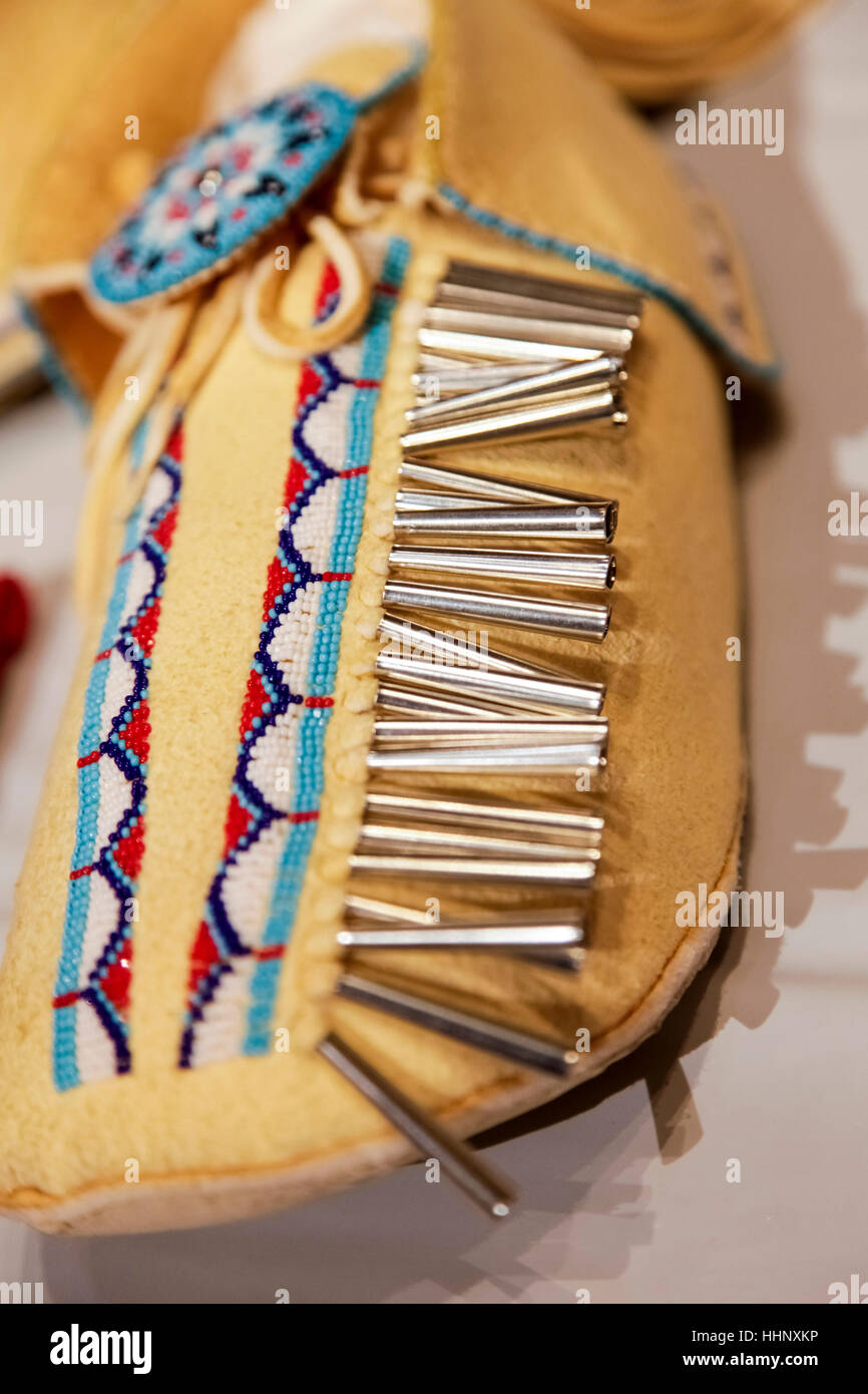 Traditional handmade moccasin Stock Photo - Alamy