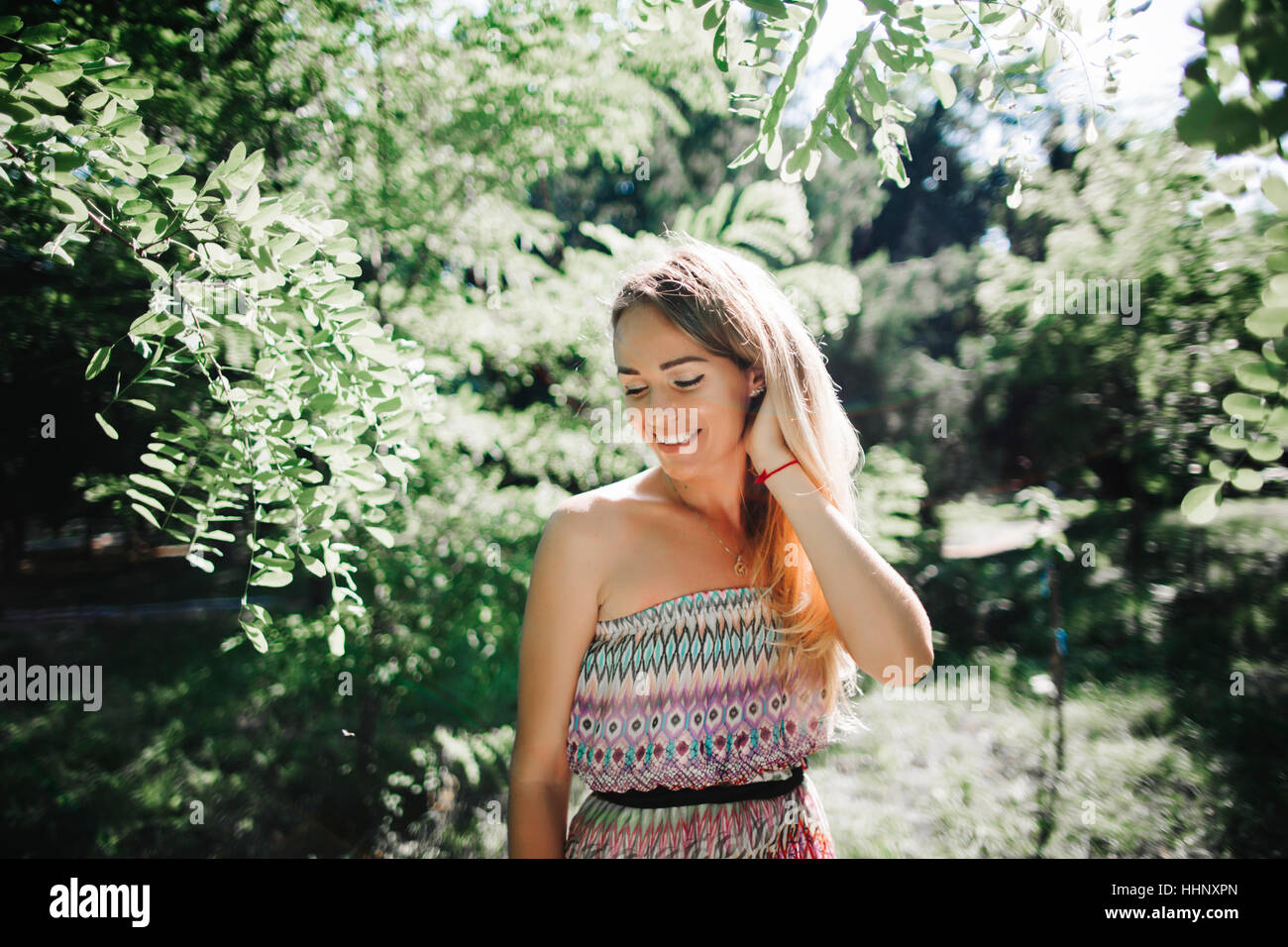 Caucasian white female standing hi-res stock photography and images - Alamy