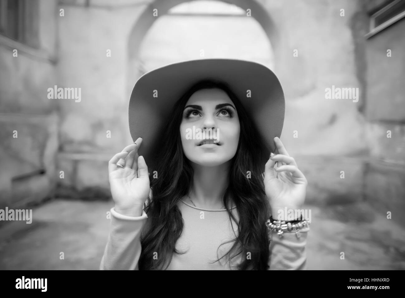 Serious black woman wearing Black and White Stock Photos & Images - Alamy