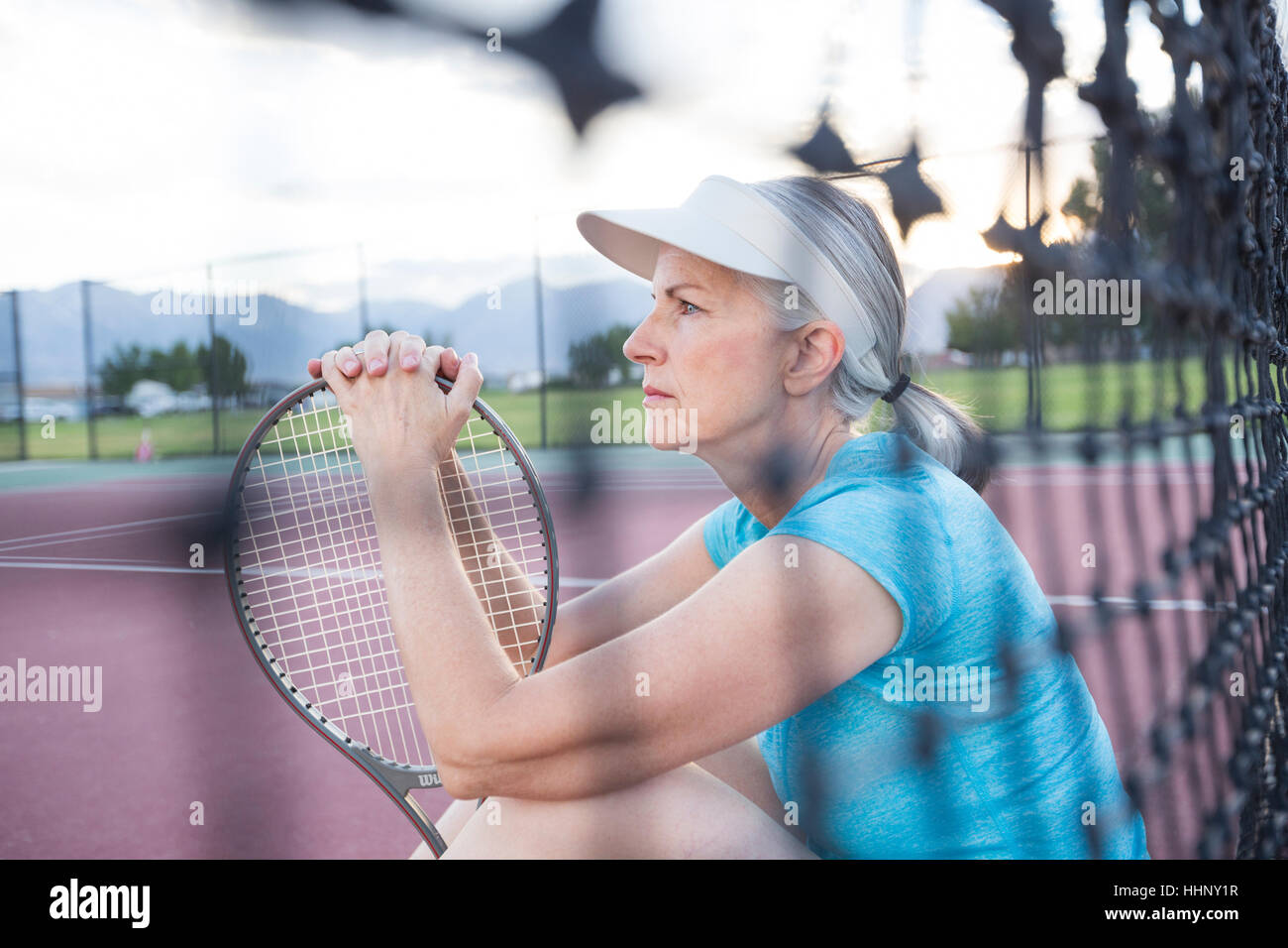 Close up woman tennis hi-res stock photography and images - Alamy