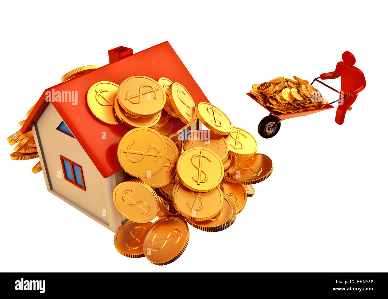 house, building, currency, coin, finance, estate, investment, home ...