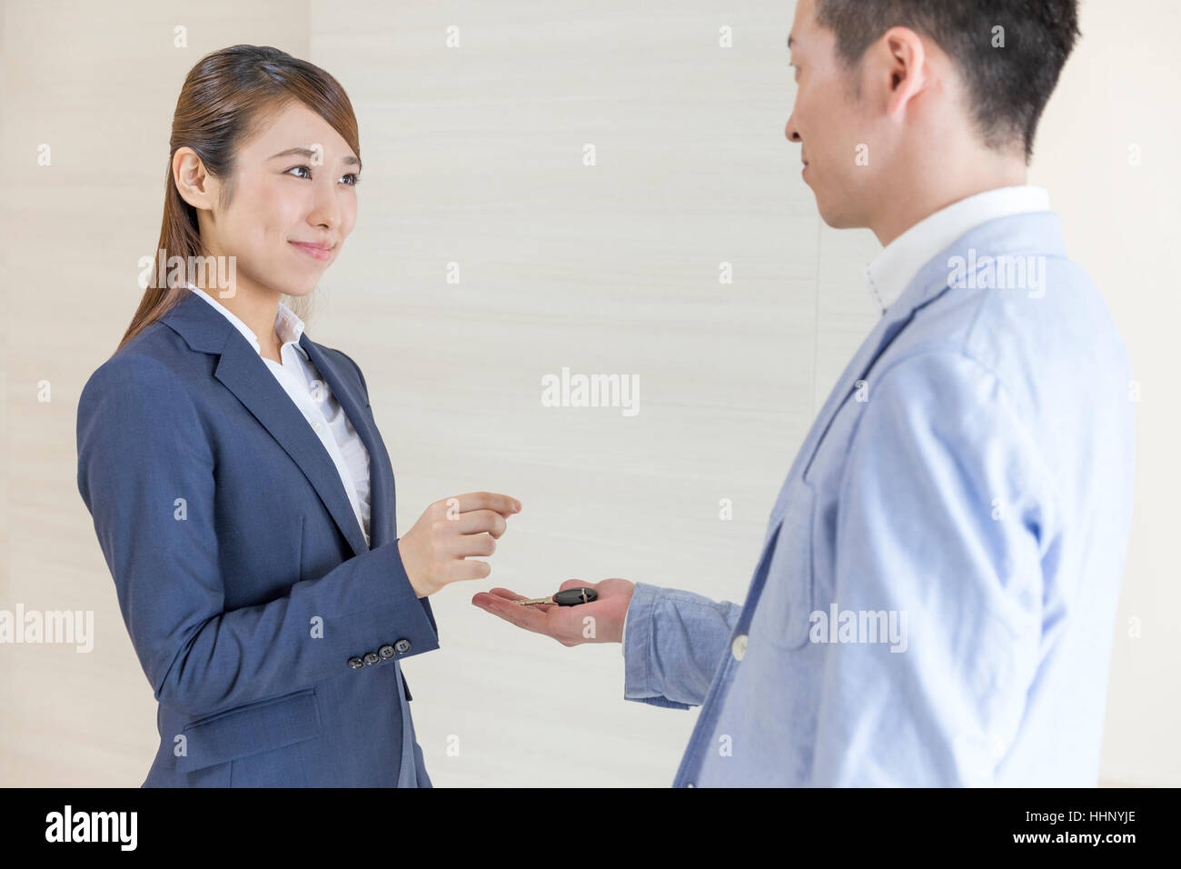 Key handing hi-res stock photography and images - Alamy