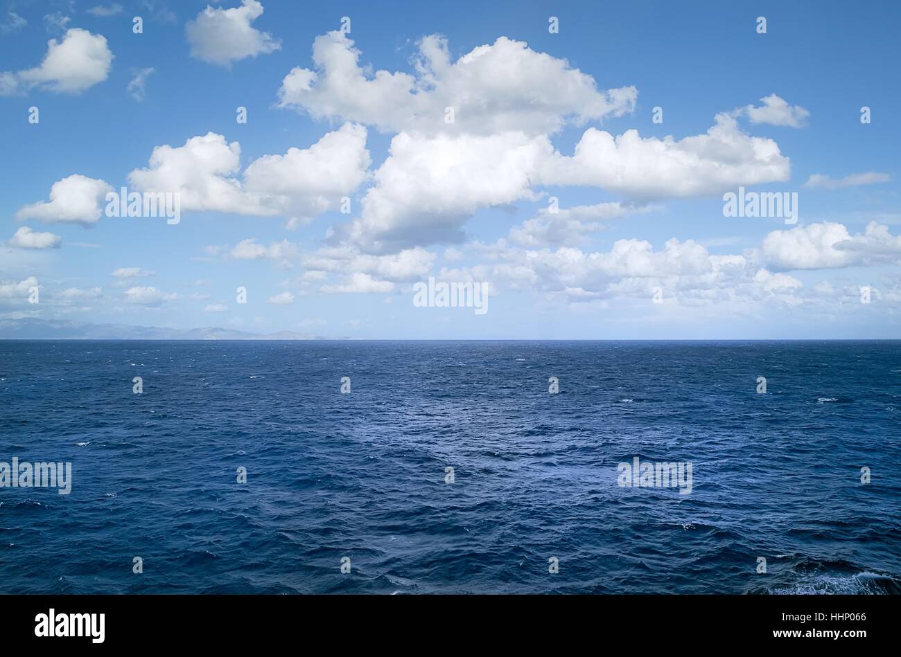 clouds, firmament, sky, salt water, sea, ocean, water, blue, travel ...