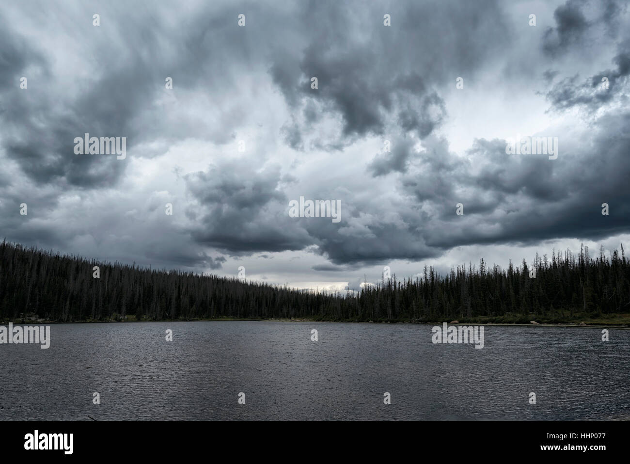 Clouds over lake Stock Photo - Alamy