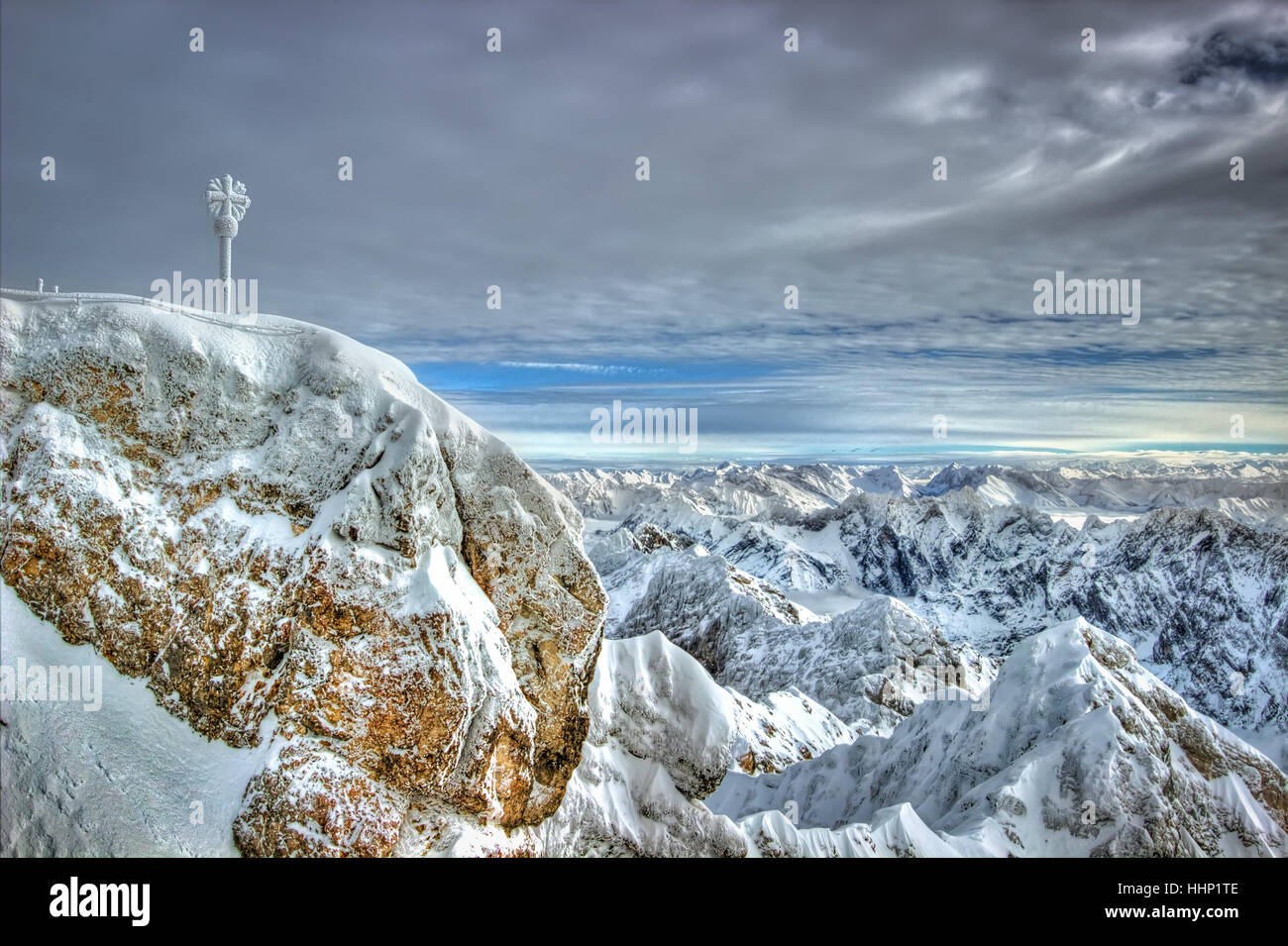 The summit of the Zugspitze near Garmisch, Germany Stock Photo - Alamy