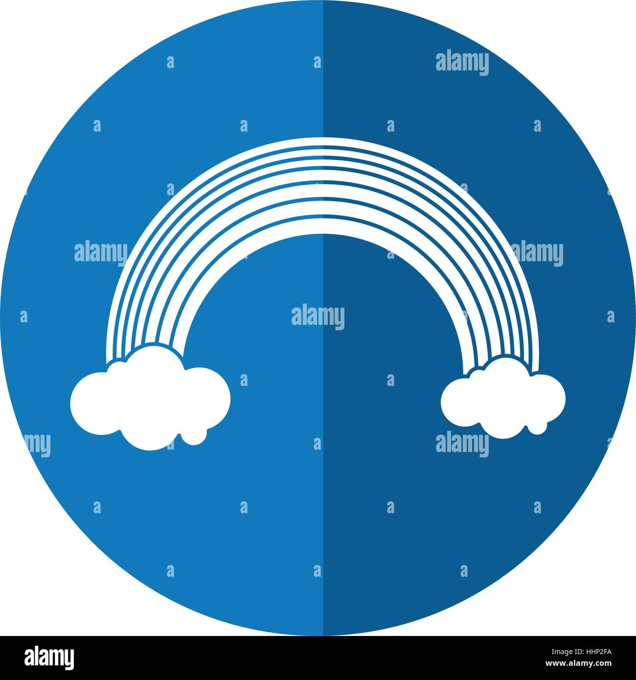 rainbow clouds emblem st patrick day shadow Stock Vector Image & Art ...