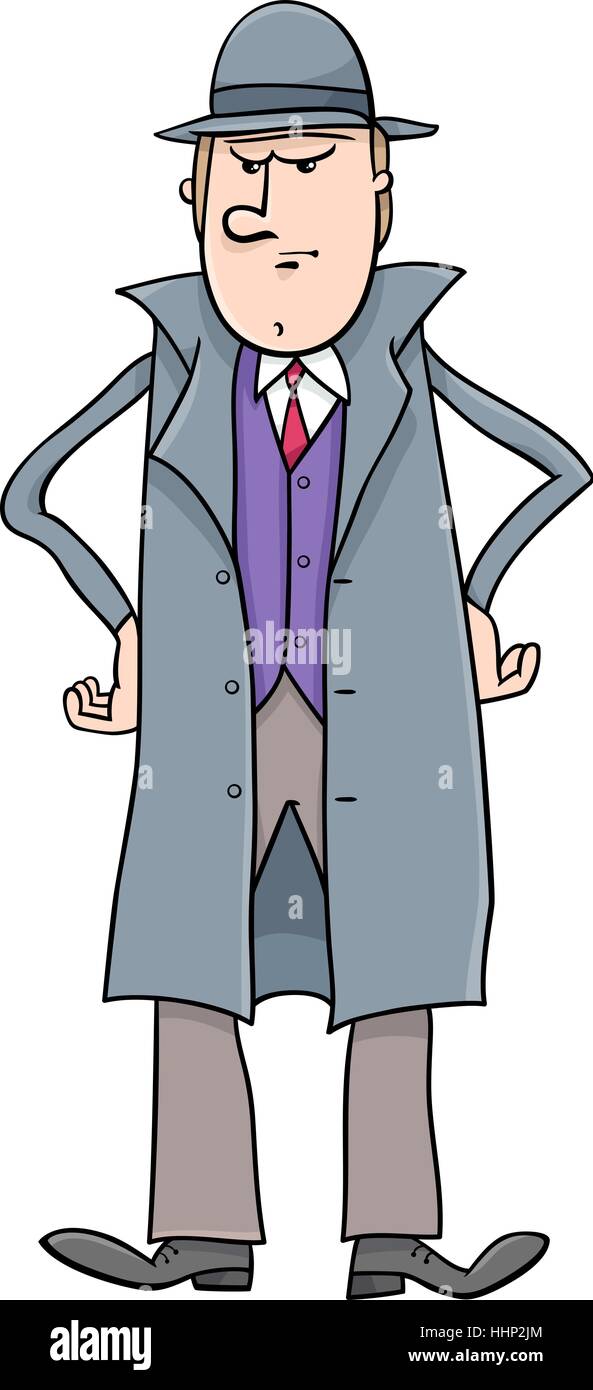 Cartoon Illustration of Angry or Disgusted Man Character Stock Vector ...
