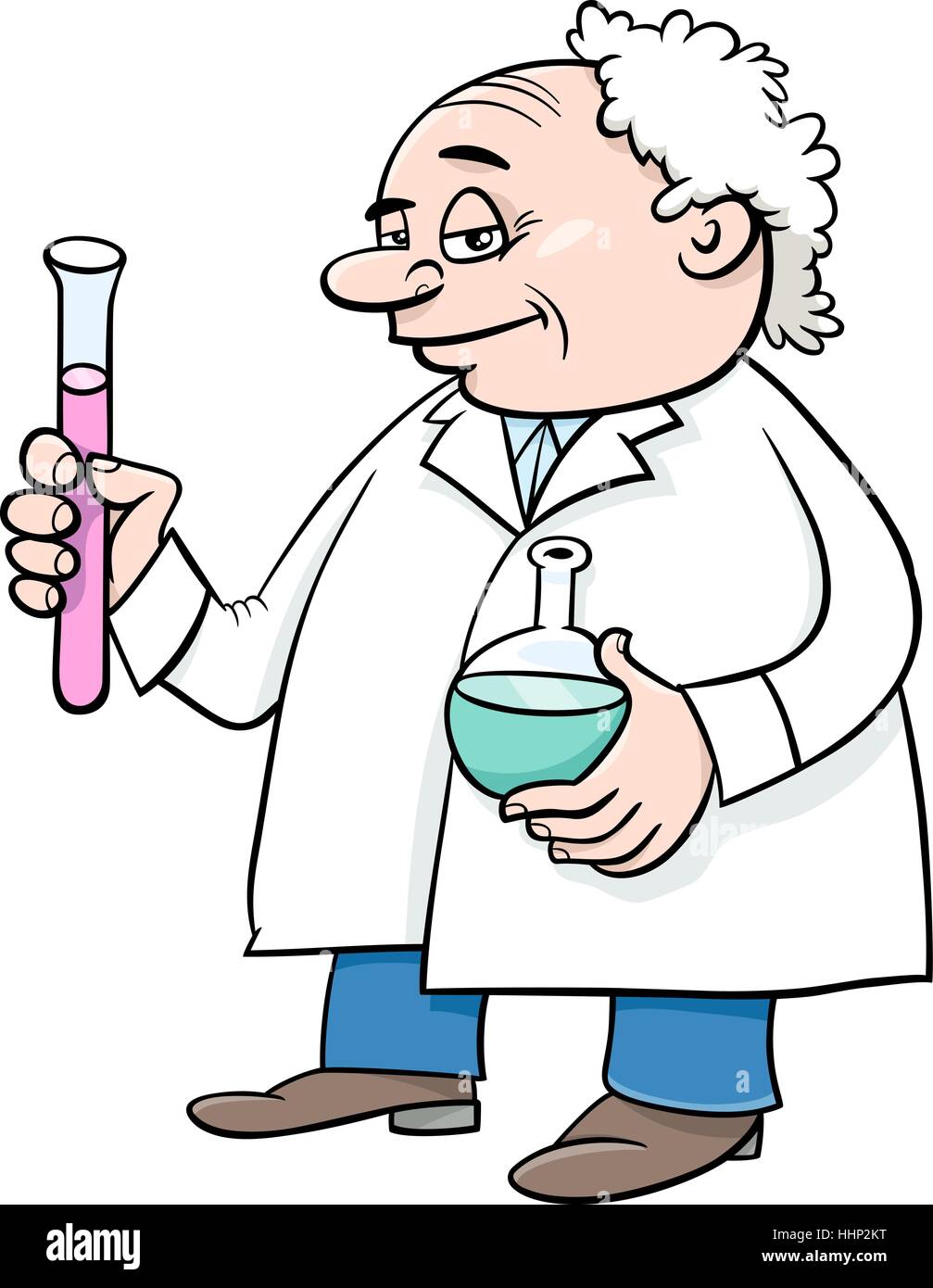 Scientist lab researcher chemist cartoon hi-res stock photography and ...