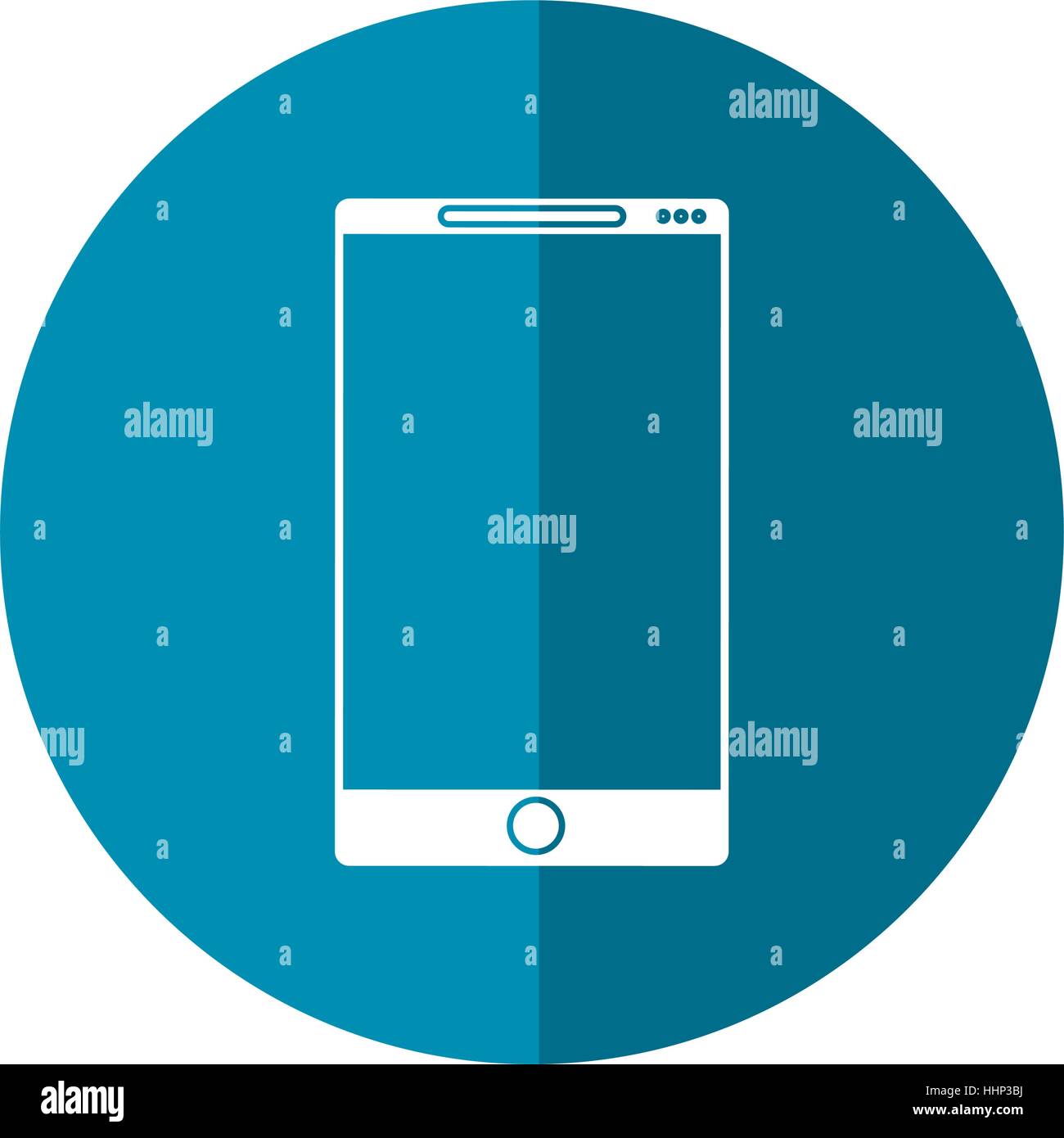 smartphone mobile communication technology shadow Stock Vector Image ...