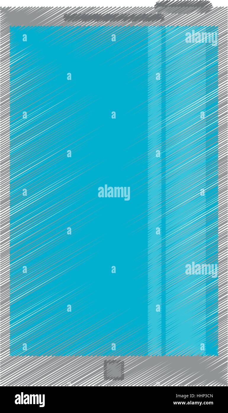 drawing blue screen smartphone mobile communication technology Stock ...