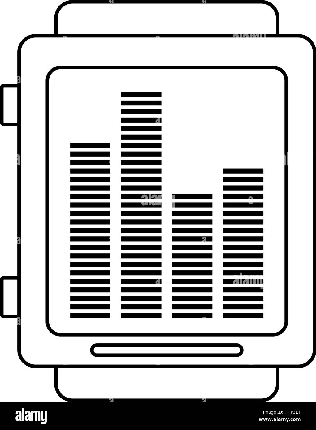 Smart watch internet message Black and White Stock Photos & Images - Alamy