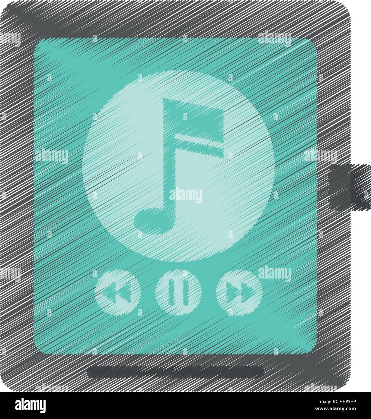 drawing smartwatch music player app technology Stock Vector Image & Art ...