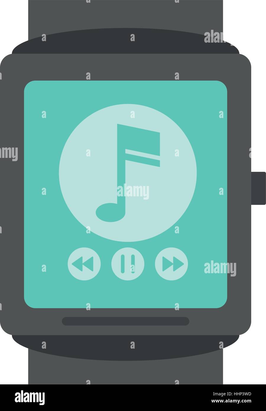 smartwatch music player app technology Stock Vector Image & Art - Alamy