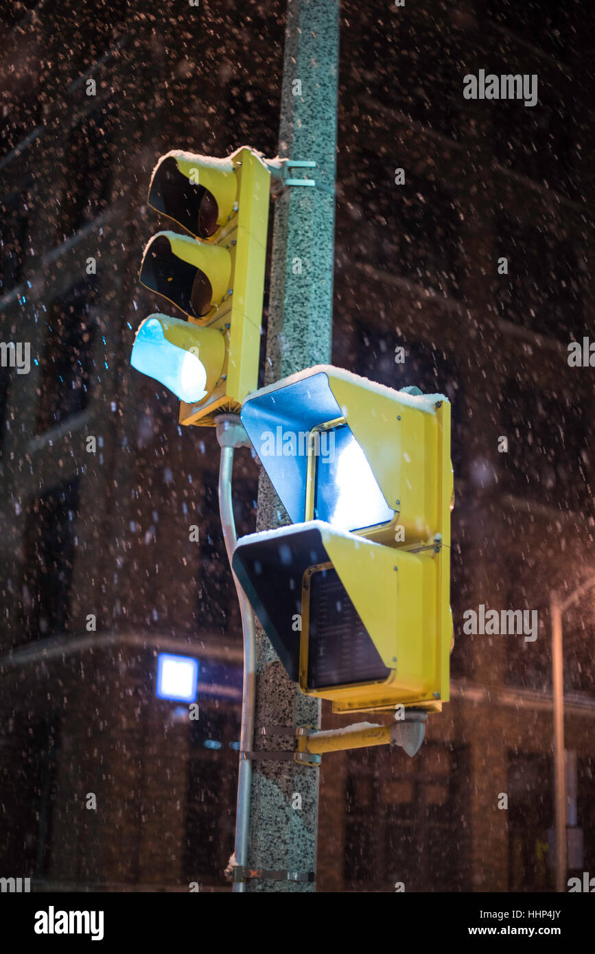 Winter Street lights Stock Photo - Alamy